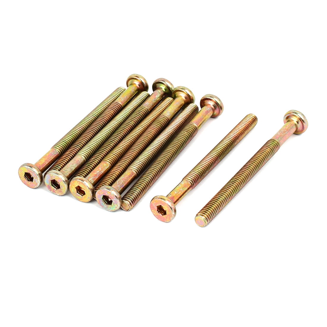 M6 x 70mm Partially Thread UNC Flat Hex Socket Head Cap Screw 10PCS ...