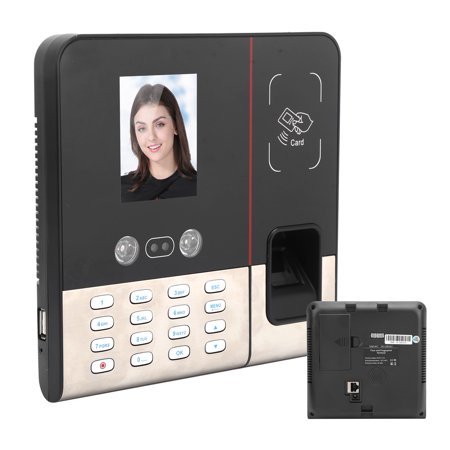 Gupbes 2.8in TCP/IP Time Attendance Face Fingerprint Password ID Card Recognition Access ...