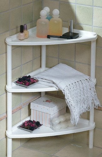 3 Tier Corner Triangular Table, Shelf Stand, Italian (White) - Walmart.com