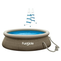 Blue Wave Capri 12-ft Round 36-in Deep Steel Wall Above Ground Swimming ...