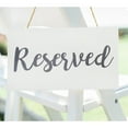 Darware Hanging Wooden Reserved Signs, 6-Pack, White, Rustic Style, 9x5 ...