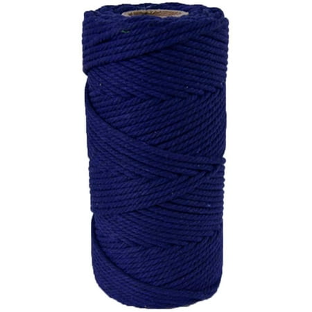 Navy Blue Cotton Macrame Rope Macrame Cord 4mm 109 Yards Soft Cotton ...