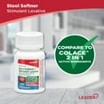 Leader Docusate Sodium Stool Softener + Stimulant, Relief from ...