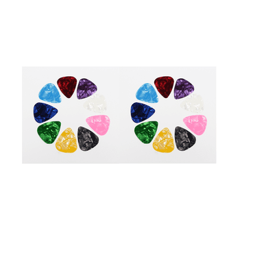 Fender Premium Celluloid Abalone Medium Guitar Picks, Set of 12 ...