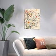 CozyNet Whimsical Floral Design With Scattered Blossoms, Curling Stems ...