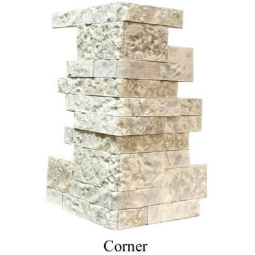 AirStone Spring Creek Faux Stone Primary Wall Tile to Cover 8 Square ...