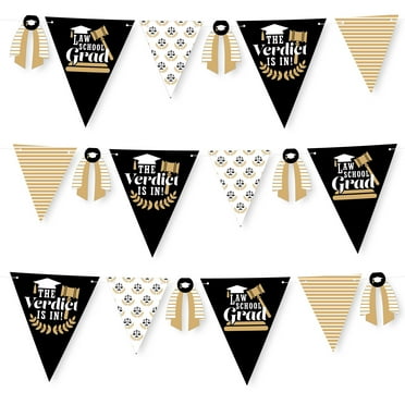 Big Dot of Happiness 30 Piece Hello College - Graduation Party Pennant ...