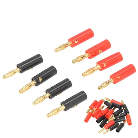 Speaker Banana Plugs, Open Screw Type Gold Plated Solid Speakers Cable ...