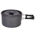 12Pcs Camping Cookware Set, Lightweight Aluminum Pot Pan Kettle Kit ...