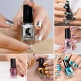 Flw 6ml Metallic Chrome Mirror Effect Sexy Nail Art Polish Varnish