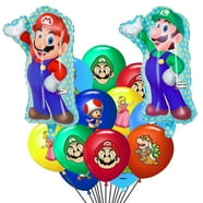 Super Mario Bros. 12" Red/Blue Party Balloons, 6-Pack - Walmart.com