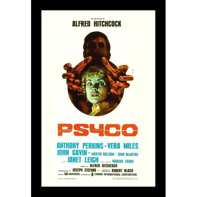 PSYCHO - 11x17 Framed Movie Poster - Walmart.com