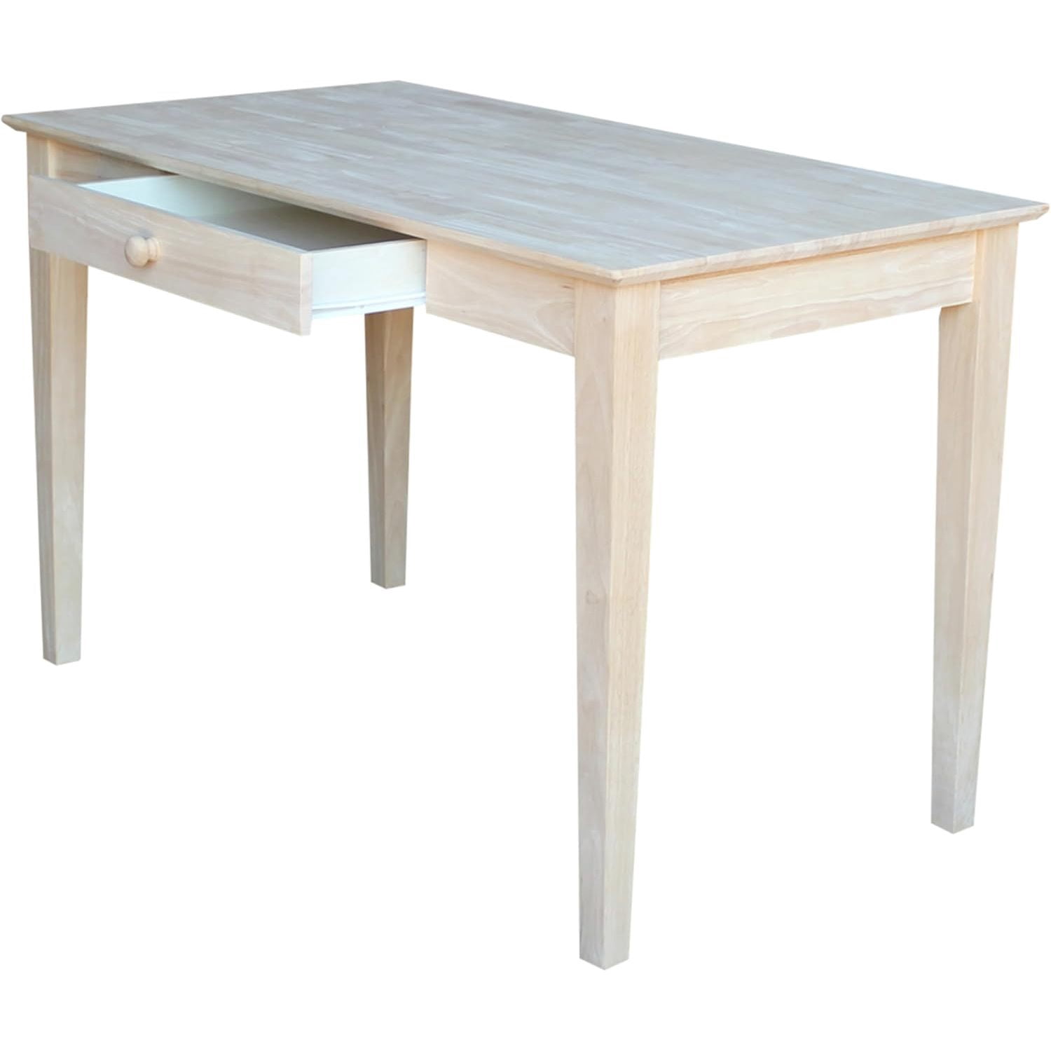 IC International Concepts, Writing Desk With Drawer, Solid Real Wood ...