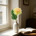 [12 Stems] 12.6" Realistic Artificial Dahlia Silk Flowers Bulk Pack for ...