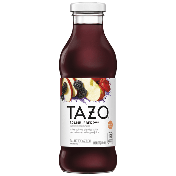 Tazo Brambleberry Herbal Iced Tea 138 Oz Bottles 8 Count