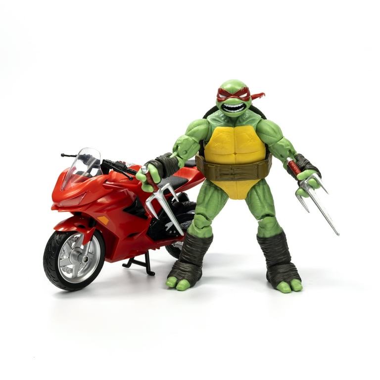 TMNT BST AXN + VEHICLE Wave 1 Raphael Ninja with Red TMNT BST AXN + VEHICLE Wave 1 Raphael Ninja with Red