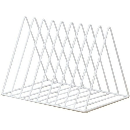 Bookshelf Magazine Holder Cd Stand Metal Triangle Simple Iron Art ...