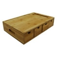 Chef Space Bamboo Kitchen Counter Chopping Board with Cooking Storage Trays - Walmart.com