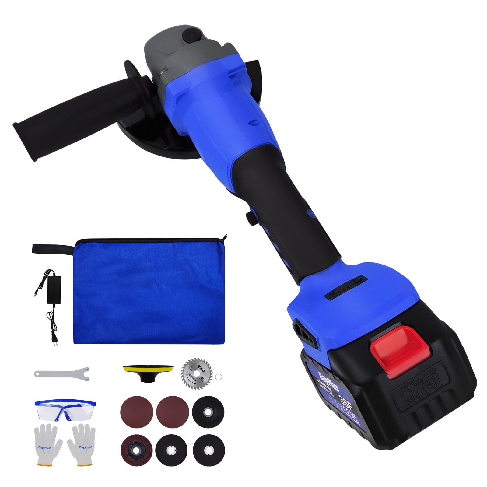 Cordless Angle Grinder Kit Mini Small Grinder with 3000mAh Battery ...