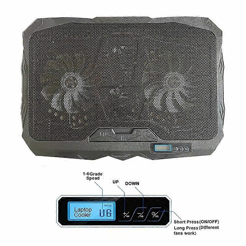 Laptop radiator lift folding stand cooling base fan | Walmart en línea