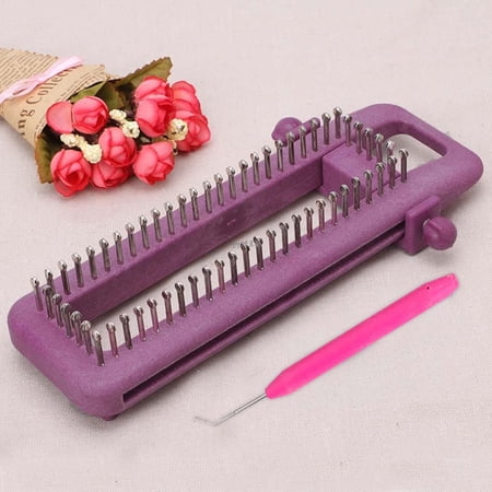 Sonew DIY Purple Hand Knitting Tool Hosiery Knitting Machine Sock Loom ...