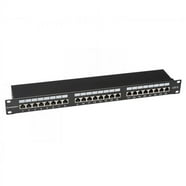 4XEM 4XRMC6PP48 4XEM 48 Port CAT6 Rackmount Patch Panel - Black - 48 x ...