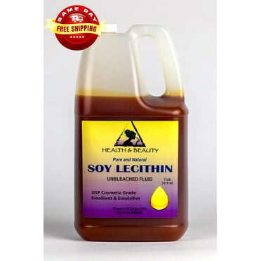 LECITHIN SUNFLOWER UNBLEACHED FLUID LIQUID EMULSIFIER EMOLLIENT PURE 4 ...