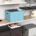 2 Pack File Storage Organizer - Portable Filing Box with Lid, Fits ...