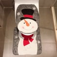 2 Piece Christmas Bathroom Decorations Sets Includes Santa Toilet Seat ...
