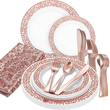 Glitter Rose Gold Sequin Table Runner (12 x 108 Inches), 60 Pieces Rose ...