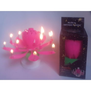 Awesome Blossom - 14 Candle Musical Lotus Flower Birthday Candle that ...