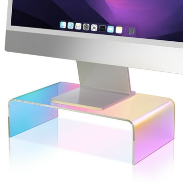 Acrylic Monitor Stand with Matching Pen Holder, 12mm Thick Clear ...