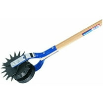 "Ames 54"" Hardwood Handle Dual-Wheel Rotary Edger with Self-Sharpening ...