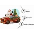 Decorative Snow Water Lantern With Spinning Santa Figure And Tree ...