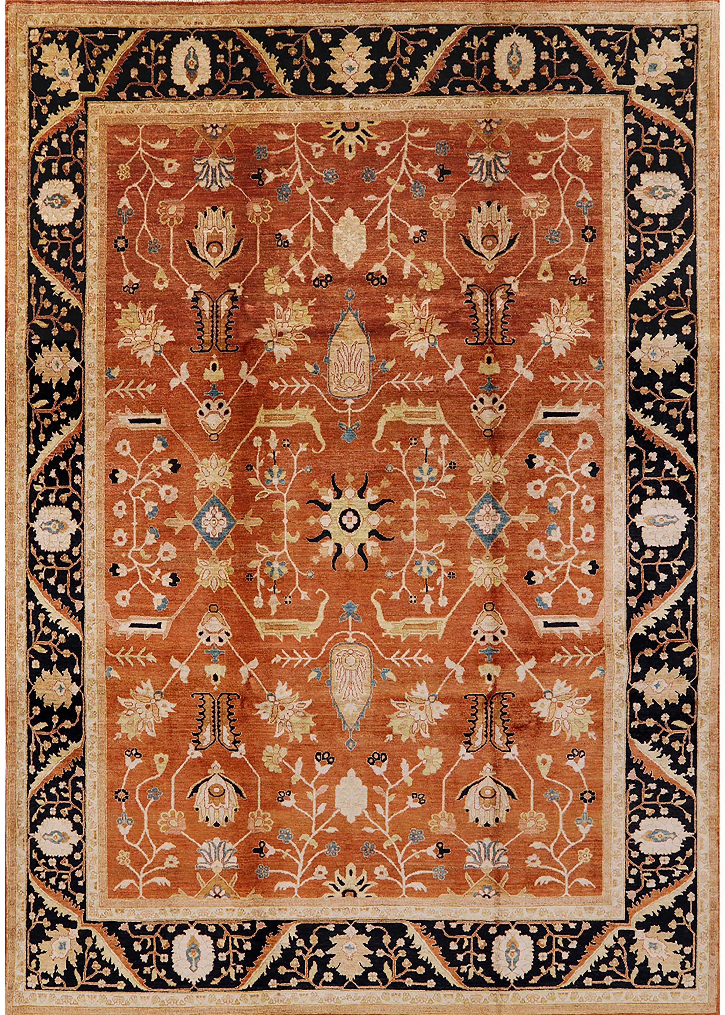 Ahgly Company Indoor Rectangle Mid-Century Modern Brown Sand Brown ...