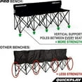QUICKPLAY PRO Portable Folding Bench Range | Available in 2 to 9 Seats ...