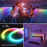 360° Round Reticulate Pattern Neon LED Strip Smart RGBIC Flexible ...