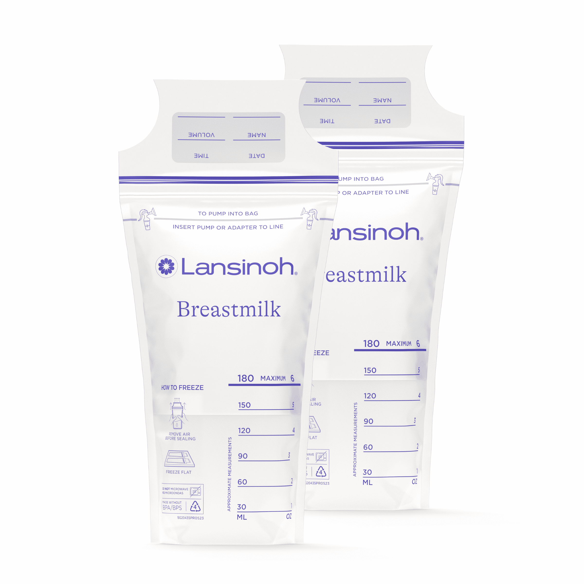Lansinoh Breastmilk Storage Bags 100 Count Baby Essentials Fast Freeze Thaw Breast Milk Bags for Baby Bottle Feeding Superior Strength Stretch 6 Ounce Walmart
