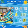 8-in-1 Inflatable Water Slide Bounce House, Dual Slides Splash Pool ...