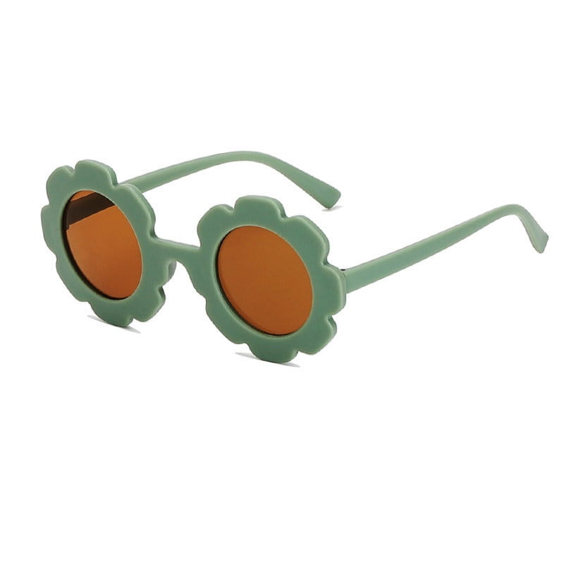 Click here for Yeacher Charming Floral Round-Frame Kids Sunglasse... prices