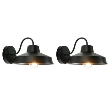 LEONLITE 2-Pack Cylinder Up Down Wall Sconce, Hardwired Wall Mount ...