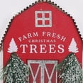 Red Farm Fresh Trees Barn Christmas Ornament, 4.75 in, by Holiday Time ...