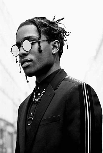 ASAP Rocky Glasses Black and White Poster 12 x 18 inch Poster Print ...