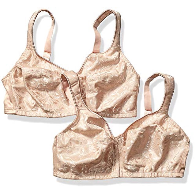 JUST MY SIZE womens Front Close Soft Cup Plus Size Mj1107 Full Coverage ...