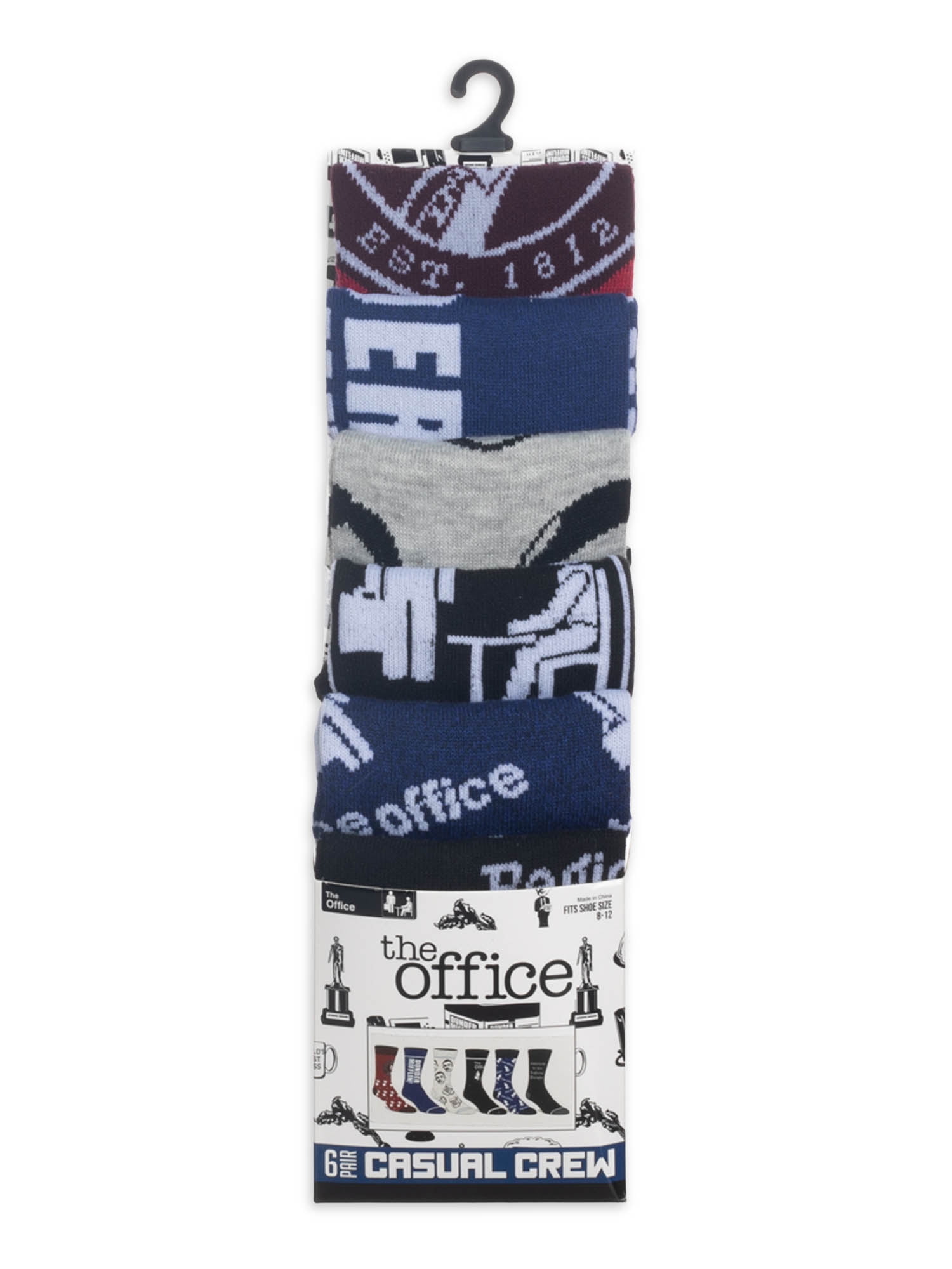 The Office - Men's Office 6pk Socks - Walmart.com - Walmart.com