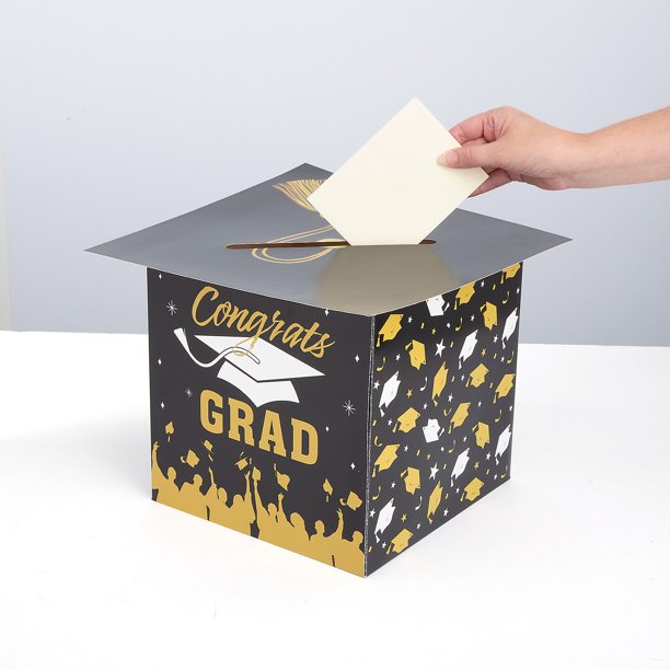 Graduation Cap Card Box, Party Decor, 1 Piece - Walmart.com