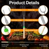 STAOEDU Extendable Stainless Steel Roasting Sticks, 1 Pack, 32" - For S ...
