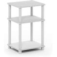 CHISHZL-JUST Side Table, 3-Tier End Table, Open Shelves Night Stand ...
