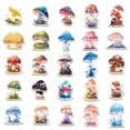50Pcs Colorful Cartoon Mushroom PVC Stickers Vinyl Waterproof Decals ...