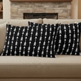 Black Arrows Lumbar Pillow Covers 12 x 20 Inch Pillow Covers Set of 2 ...